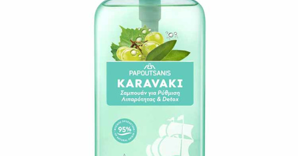 ΣΑΜΠΟΥΑΝ ΚΑΡΑΒΑΚΙ ΡΥΘΜΙΣΗ ΛΙΠΑΡΟΤΗΤΑΣ & DETOX 600ml