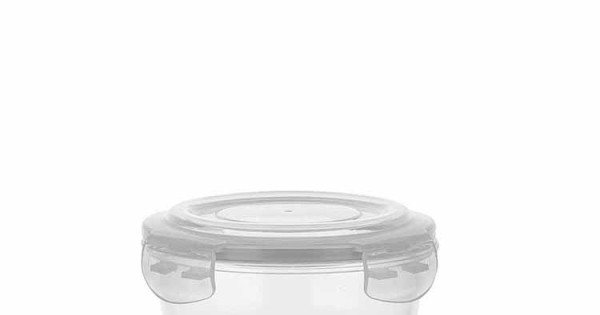 ΦΑΓΗΤΟΔΟΧΕΙΟ ΜΕ ΚΛΙΠΣ ΓΥΑΛΙΝΟ ΣΤΡΟΓΓΥΛΟ 950ml