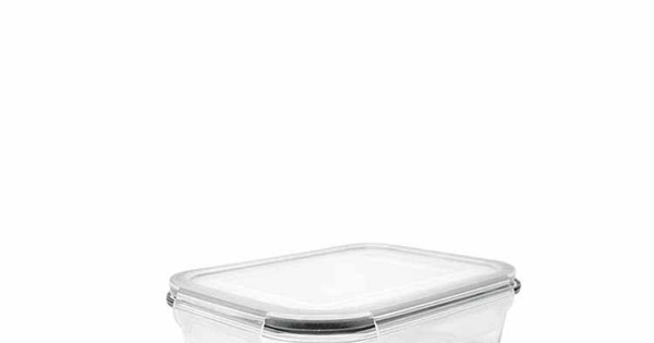 ΦΑΓΗΤΟΔΟΧΕΙΟ ΜΕ ΚΛΙΠΣ ΓΥΑΛΙΝΟ ΟΡΘΟΓΩΝΙΟ 2300ml
