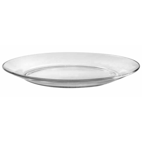 ΠΙΑΤΟ ΓΥΑΛΙΝΟ ΡΗΧΟ ΣΤΡΟΓΓΥΛΟ Lys 23,5cm