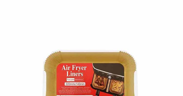 ΑΝΤΙΚΟΛΛΗΤΙΚΟ ΧΑΡΤΙ AIR FRYER ΟΡΘΟΓΩΝΙΟ 22x14cm ΣΕΤ 50 ΤΕΜΑΧΙΩΝ